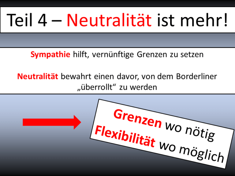Umgang mit einem Borderliner – Nähe oder Distanz - Werde wieder stark ...